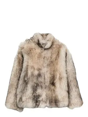 SALVATORE SANTORO Salvatore Santoro Long Sleeve Faux Fur Jacket