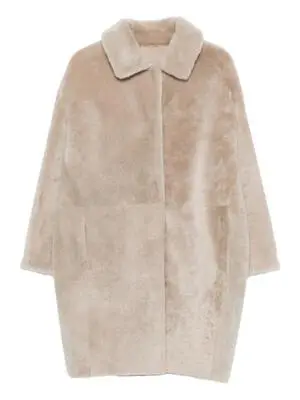 MANZONI 24 Single-breasted Coat - Beige