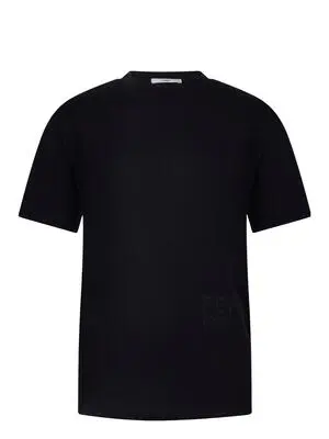 Fendi Loose-fit Crew Neck Short-sleeve T-shirt - Black