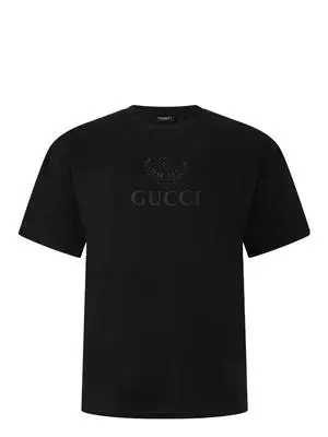 Gucci Crew Neck Short-sleeve Tee - Black