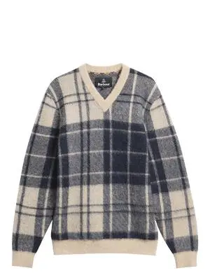 BARBOUR Barbour Plaid V-Neck Sweater