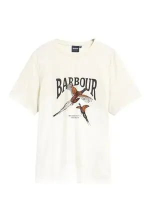 Barbour Script Graphic T-shirt - White