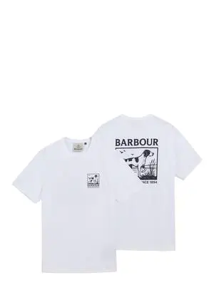 Barbour Script Graphic T-shirt - White
