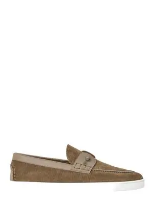 CHRISTIAN LOUBOUTIN Christian Louboutin Suede Buckle Slip-On Loafers