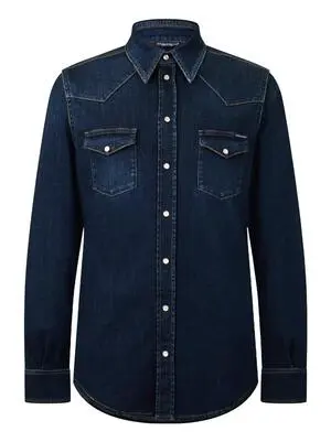 Dolce & Gabbana Denim Long-sleeve Shirt - Black