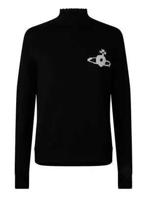 VIVIENNE WESTWOOD Long-sleeve Knit Sweater - Black/white