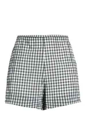 GANNI Plaid Shorts - Black