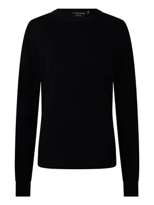 Canada Goose Crew Neck Long Sleeve Knit Top - Black