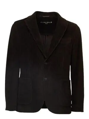 CIRCOLO 1901 T Corduroy Two-button Blazer - Black