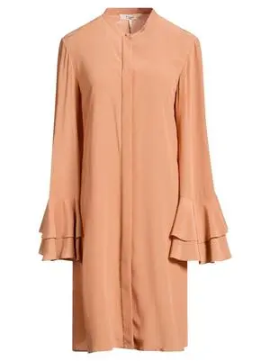 Chloé Satin Flared Sleeve Dress - Pink
