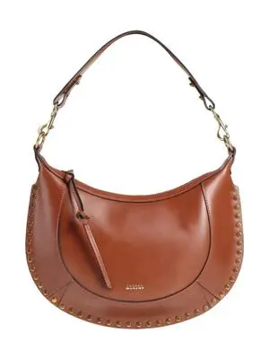 Isabel Marant Étoile Leather Hobo Bag With Stud Embellishments - Brown