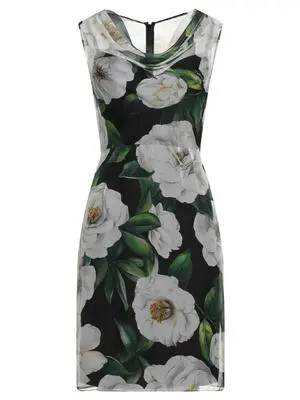 DOLCE & GABBANA Dolce & Gabbana Sleeveless Floral Print Chiffon Dress