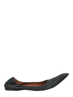 MARNI Marni Black Leather Pointed Toe Ballet Flats