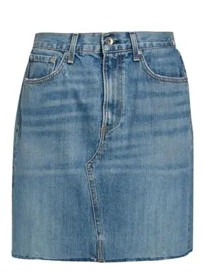 RAG & BONE Rag & Bone Mid-Length Denim Skirt