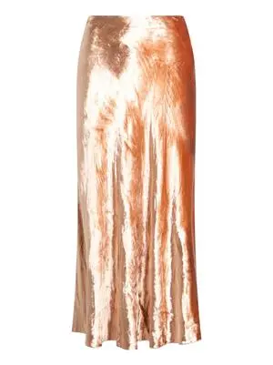 Tory Burch Velvet A-line Skirt - Nude