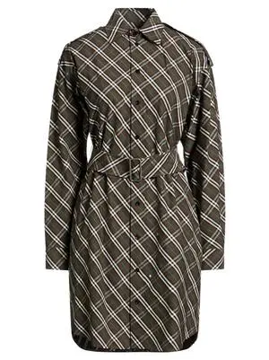 Burberry Checked Long Sleeve Shirt Dress - No