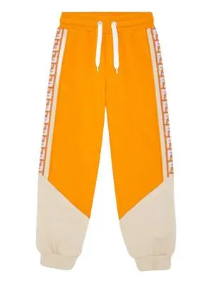 Fendi Multicolour Ff Logo Jersey Joggers - Orange