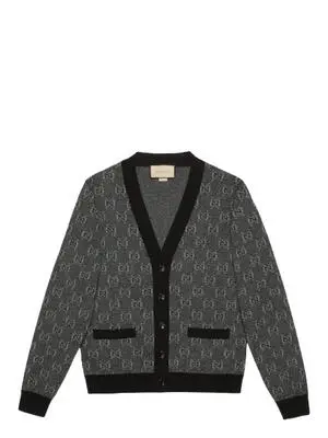 GUCCI Gucci GG Jacquard Button-Up Cardigan