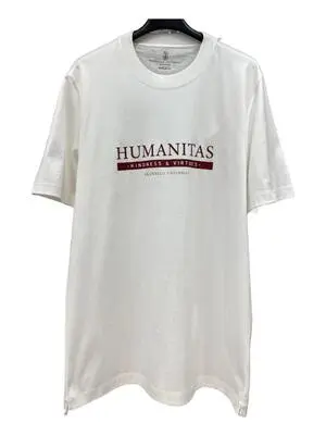 Brunello Cucinelli Round-necked T-shirt - White