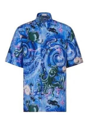 Dior Short-sleeved Shirt - Blue