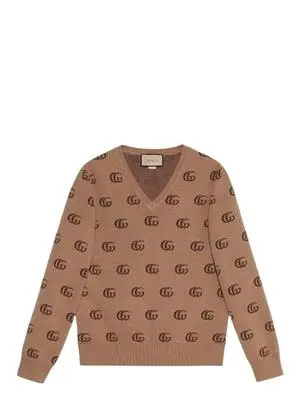 Gucci Interlocking G Cashmere Jumper - Brown