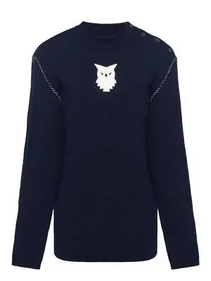 MAISON MARGIELA Maison Margiela Wool Pullover With Animal Totem Embroidery