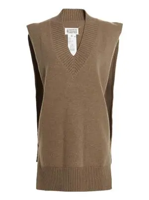 MAISON MARGIELA Maison Margiela Sleeveless V-Neck Sweater
