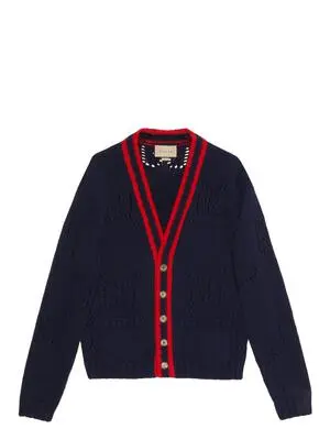 GUCCI Gucci Logo Knitted Cardigan