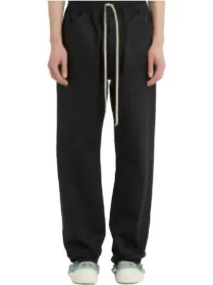 Rick Owens Drawstring Casual Trousers - Black