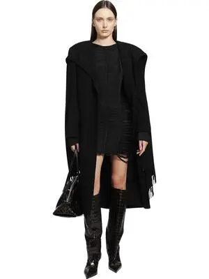 ATTICO The Attico Fringed Stretch Viscose Mini Dress