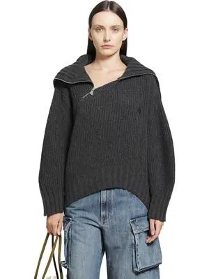 Attico Wool Cashmere Sweater - Grey