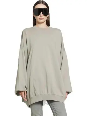 Rick Owens Tower Hun Oversized Sweatshirt - Grey