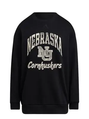 Adidas Nebraska Cornhuskers Crewneck Sweatshirt - Black / Multi