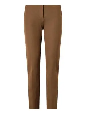 JOSEPH Cigarette Leg Tailored Trousers - Brown