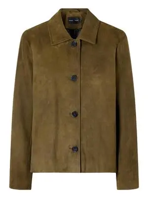 Proenza Schouler Suede Cropped Jacket - Brown
