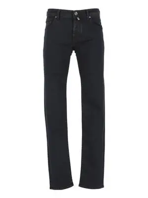 Jacob Cohen Embroidered Logo Jeans - Blue
