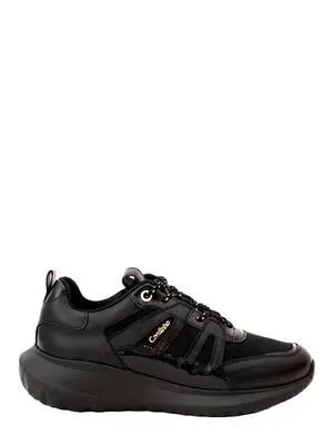 CAVALINHO Lace Up Round Toe Sneakers - Black