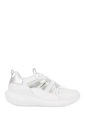 CAVALINHO Lace Up Round Toe Sneakers - Silver