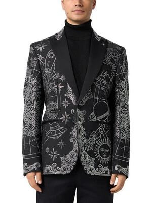 Philipp Plein Blazer Stones Zodiac - Black