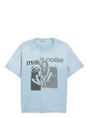 JADED LONDON Make Noise Graphic T-shirt - Blue