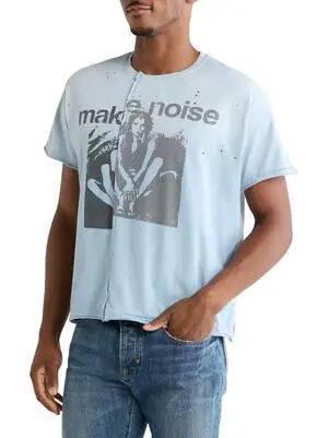 JADED LONDON Make Noise Graphic T-shirt - Blue