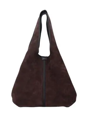 Soeur Oversized Suede-effect Hobo Bag - Marrone