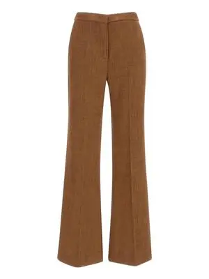 KAOS Wide-leg Trousers - Brown