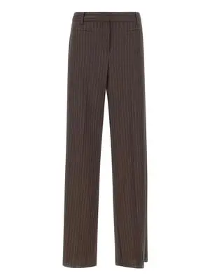 MARELLA Marella Pinstriped Wide-Leg Trousers