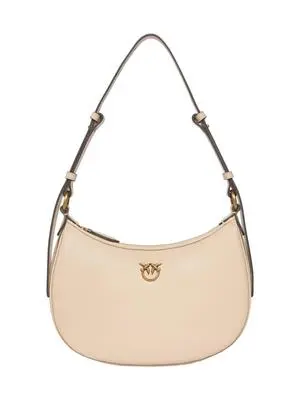Pinko Small Shoulder Bag Love Bag Half Moon Simply - Light Brown