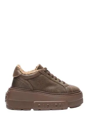 Casadei Nexus Platform Low-top Sneakers - Brown