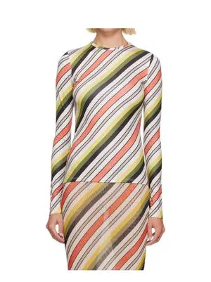 JEAN PAUL GAULTIER Jean Paul Gaultier Striped Long-Sleeve Top