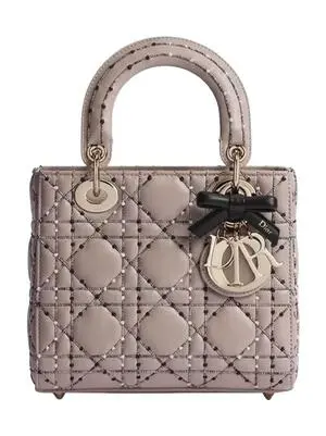Dior Lady Small Iviera Shoulder Bag - Beige