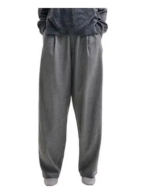 DARKPARK Wool Wide Leg Pants - Grey
