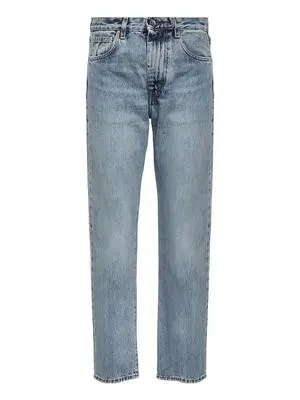 TOTEME Twisted Seam Mid-rise Straight Jeans In Worn - Blue